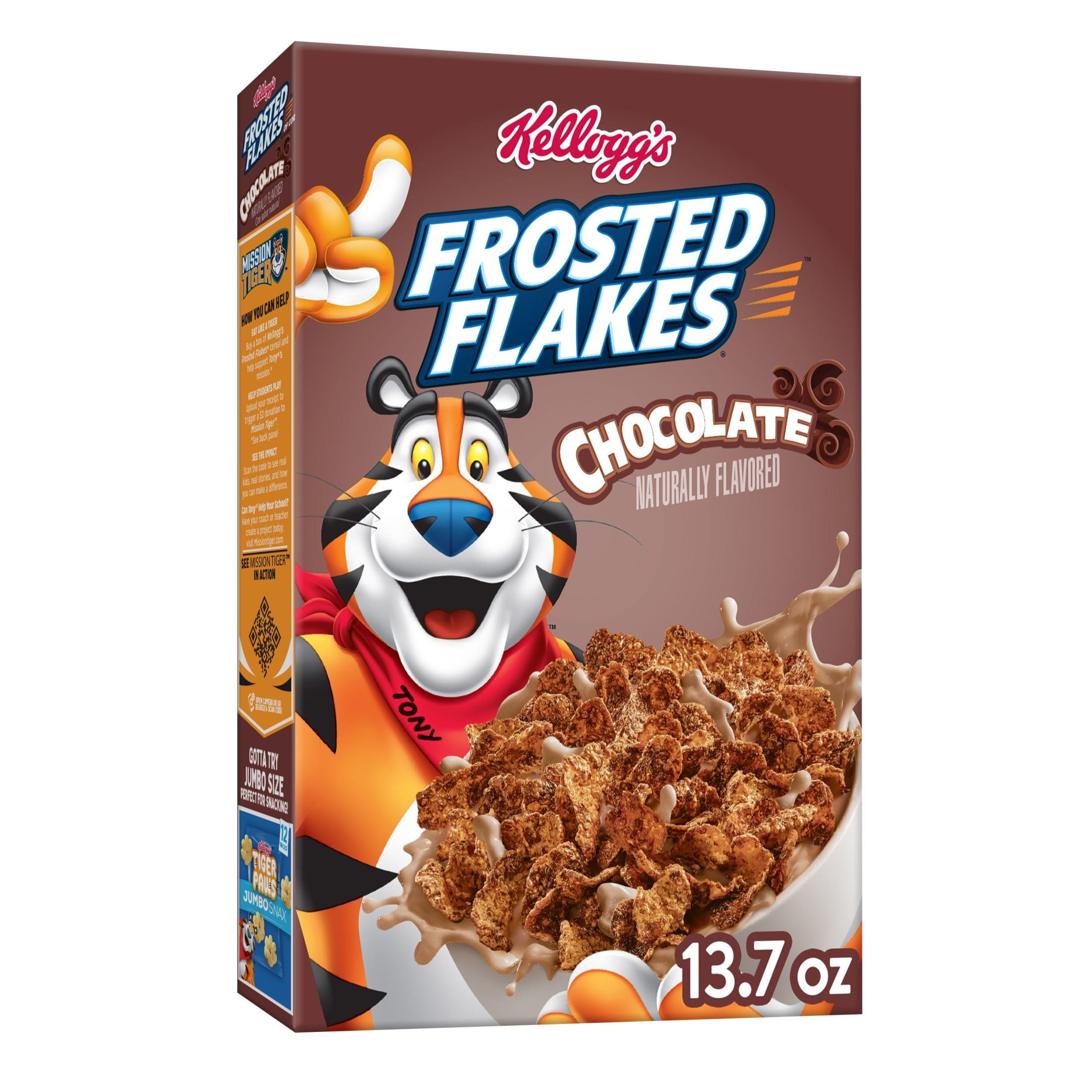 Kelloggs Frosted Flakes Chocolate Cold Breakfast Cereal 13 7 Oz