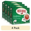 (4 pack) Red Rose, Naturally Decaffeinated Black Tea, Tea Bags, 48 Ct ...