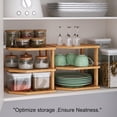 3 Tier Bamboo Corner Shelf(2 Pack),Plate Organizer,Dish Drying Rack ...
