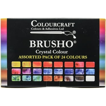 Brusho Crystal Colours Set 12/Pkg-Assorted Colors - Walmart.com