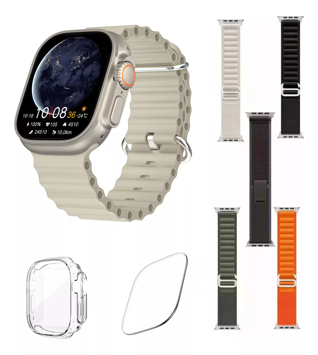 Hk10 Ultra 3 Reloj Inteligente 2.02 Amoled Bt Call G-sensor | Walmart ...