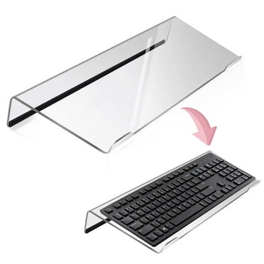 Acrylic Tilted Computer Keyboard Stand for Ergonomic Typing, Keyboard ...