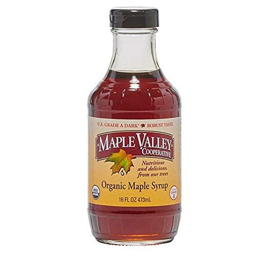 Maple Valley Pure Organic Maple Syrup 32 Oz Grade A Dark & Robust Maple ...