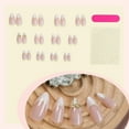 French Almond Nails 24 Pieces 12 Sizes Sweet Cute Almond Color for ...