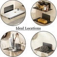 3 Pack Wall Mount Soap Tray for Shower, Adhesive Carbon Steel Soap Dish ...