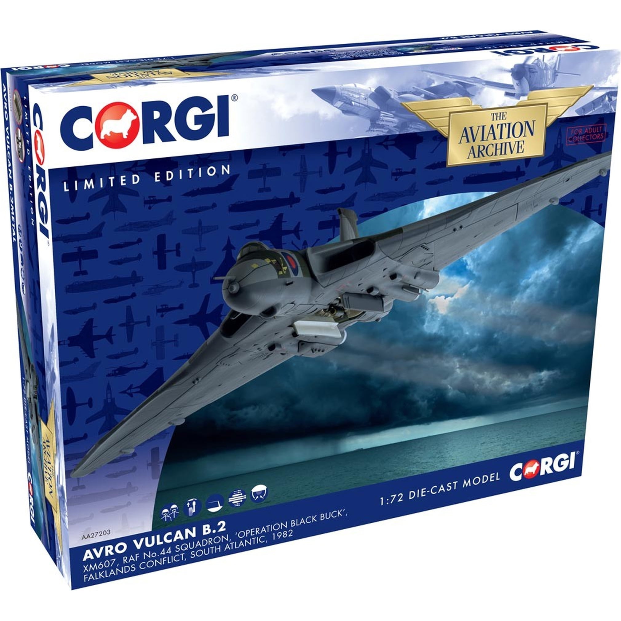 Corgi Avro Vulcan B.2, XM607, RAF No.44 Squadron, 'Operation Black Buck ...