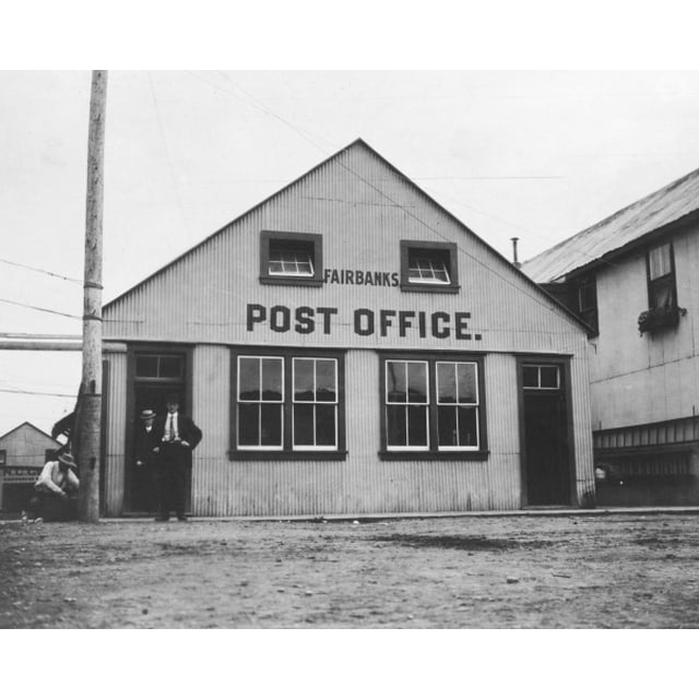 Print: Post Office, circa 1900 - Walmart.com