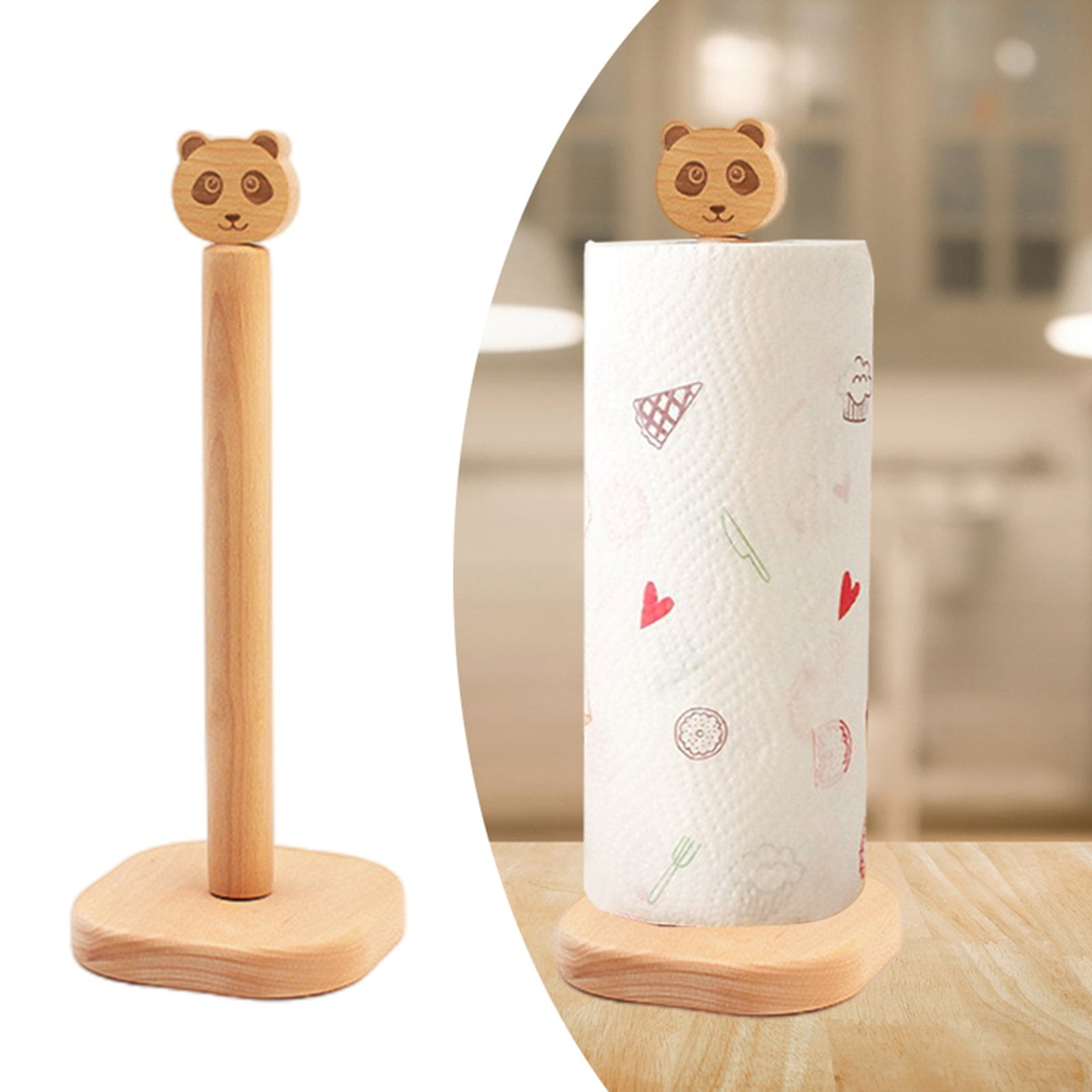 Paper Towel Holder Standing Tissue Kitchen Storage Rack Cartoon ...