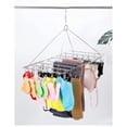 2 Pack Large Collapsible Clothes Drying Hanger, Stainless Steel Metal ...
