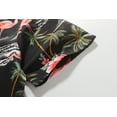 Sslr Hawaiian Shirt For Women Flamingo Short Sleeve Casual Button Down