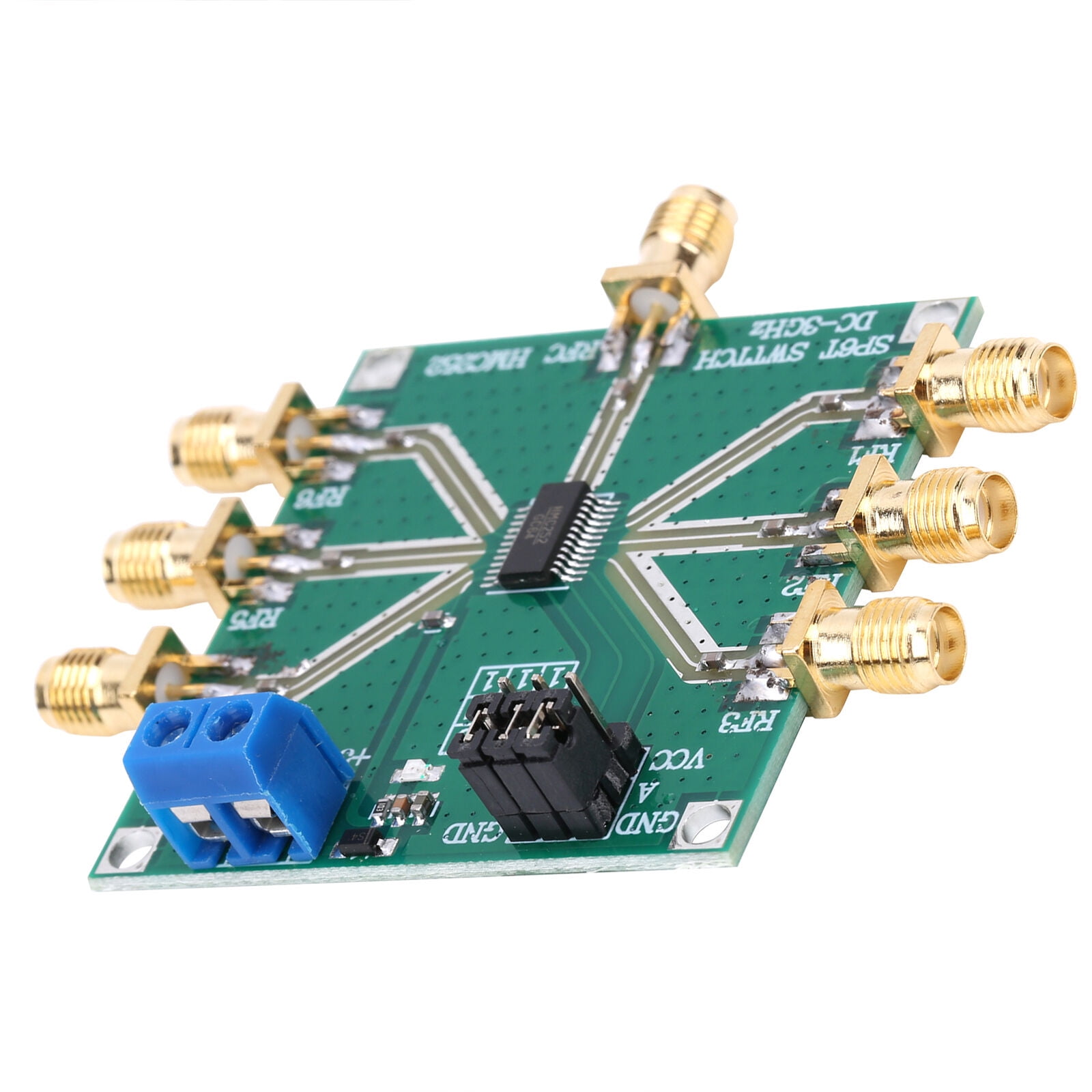 DC-3GHz Non-Reflective RF Switch PCB Board Module Single Positive Power ...