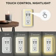 Merkury Innovations Wall Tap Night Light, 7 AC Outlets, 2 USB-A & 2 USB ...