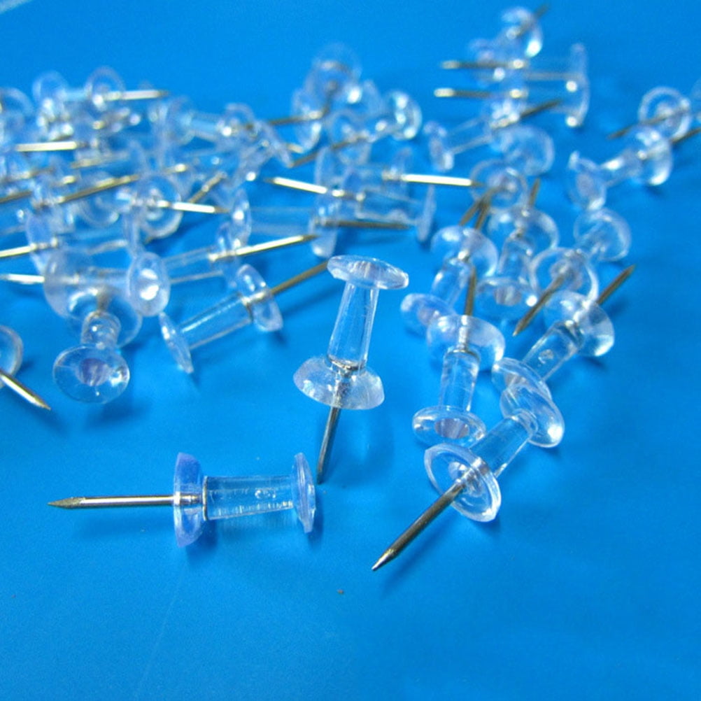 Click here for Washwepe 200pcs Push Tacks Clear Plastic For Schoo... prices