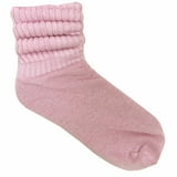 2 Pairs Pink Girls Soft Slouch Socks Plush Cotton Thick Knit Scrunch ...
