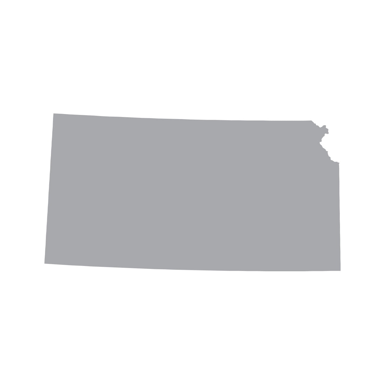 Kansas Shaped Sticker Decal Die Cut - Self Adhesive Vinyl ...