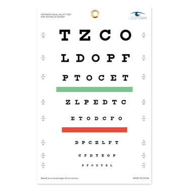 Elite Medical Instruments Snellen Eye Wall Chart, 1 Count - Walmart.com