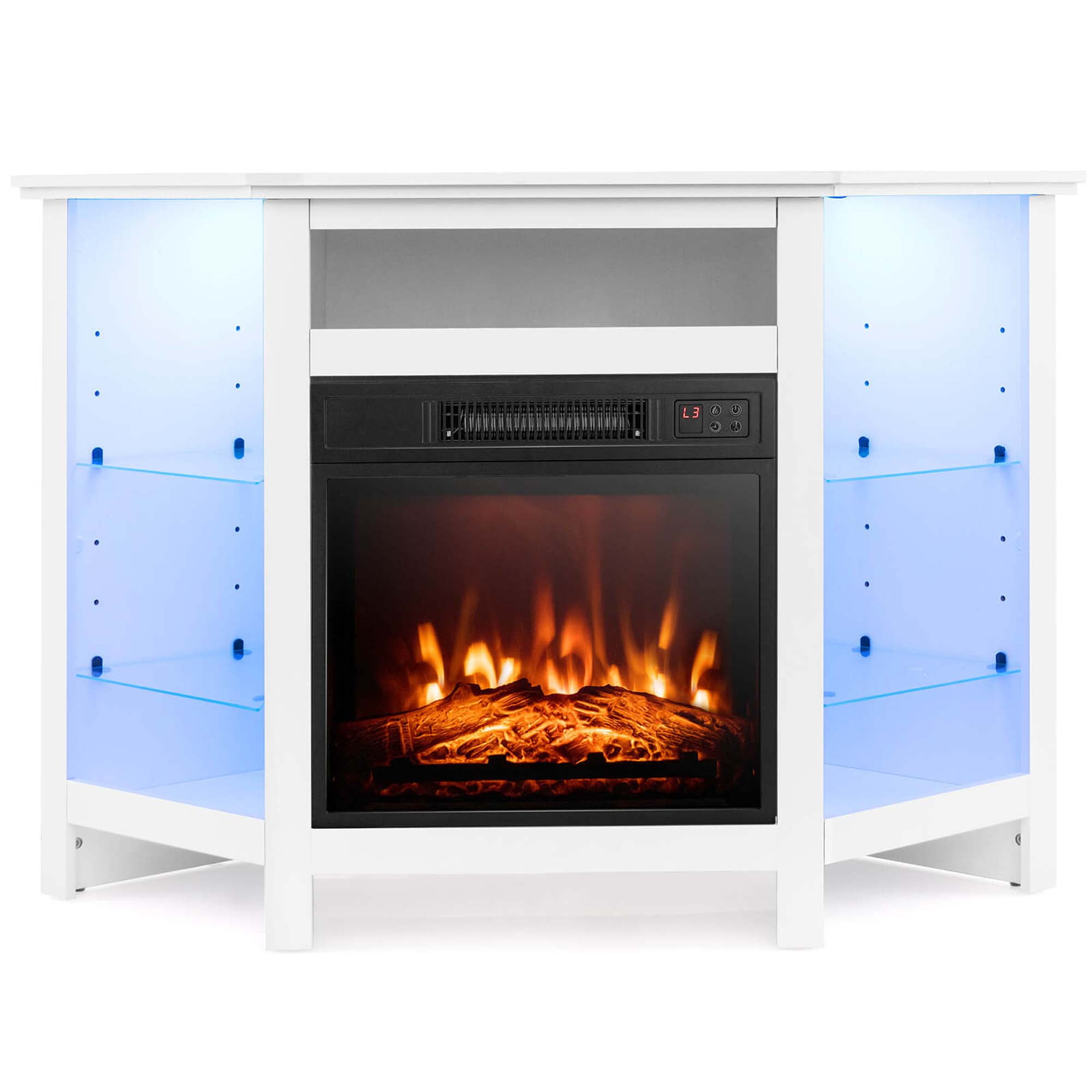 Click here for Costway Fireplace Tv Stand With Led Lights & 18 El... prices