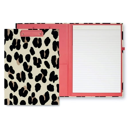 Kate Spade New York Leopard Print Clipboard Folio with Low Profile Clip ...