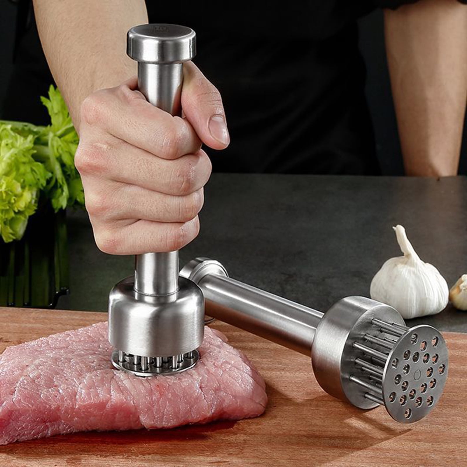 Ultra Sharp Meat Tenderizer - Non-stick 304 Stainless Steel Chicken ...