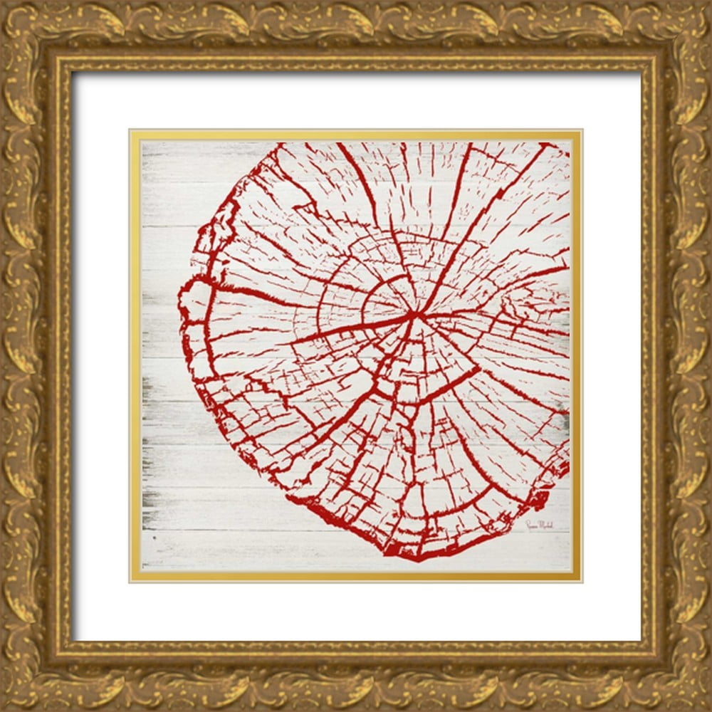 Murdock, Ramona 15x15 Gold Ornate Wood Framed with Double Matting ...