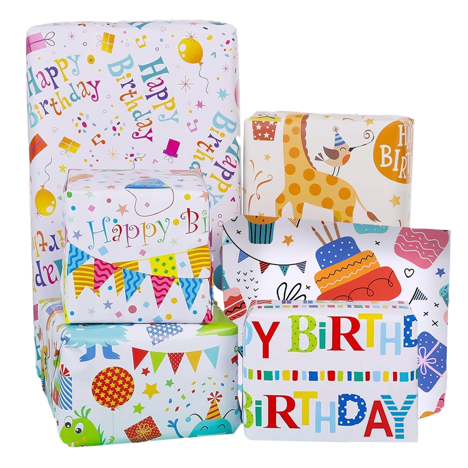 Click here for Reiche Birthday Wrapping Paper Set  6 Pieces Of Co... prices