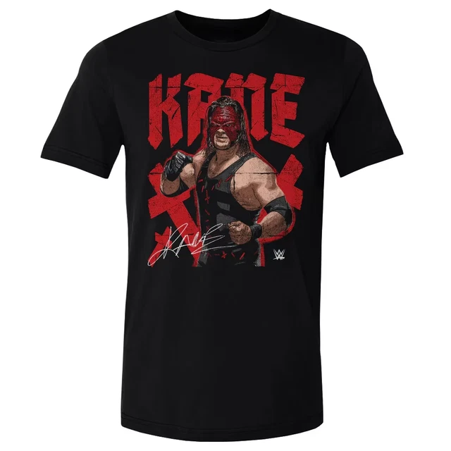 Mens Tshirts Kane T Shirt Wwe Kane The Big Red Machine Mens Black T-shirt