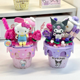 New Keeppley Sanrio Building Blocks Hello Kitty Kuromi Pochacco Cinnamoroll Ice Cream Cone ...