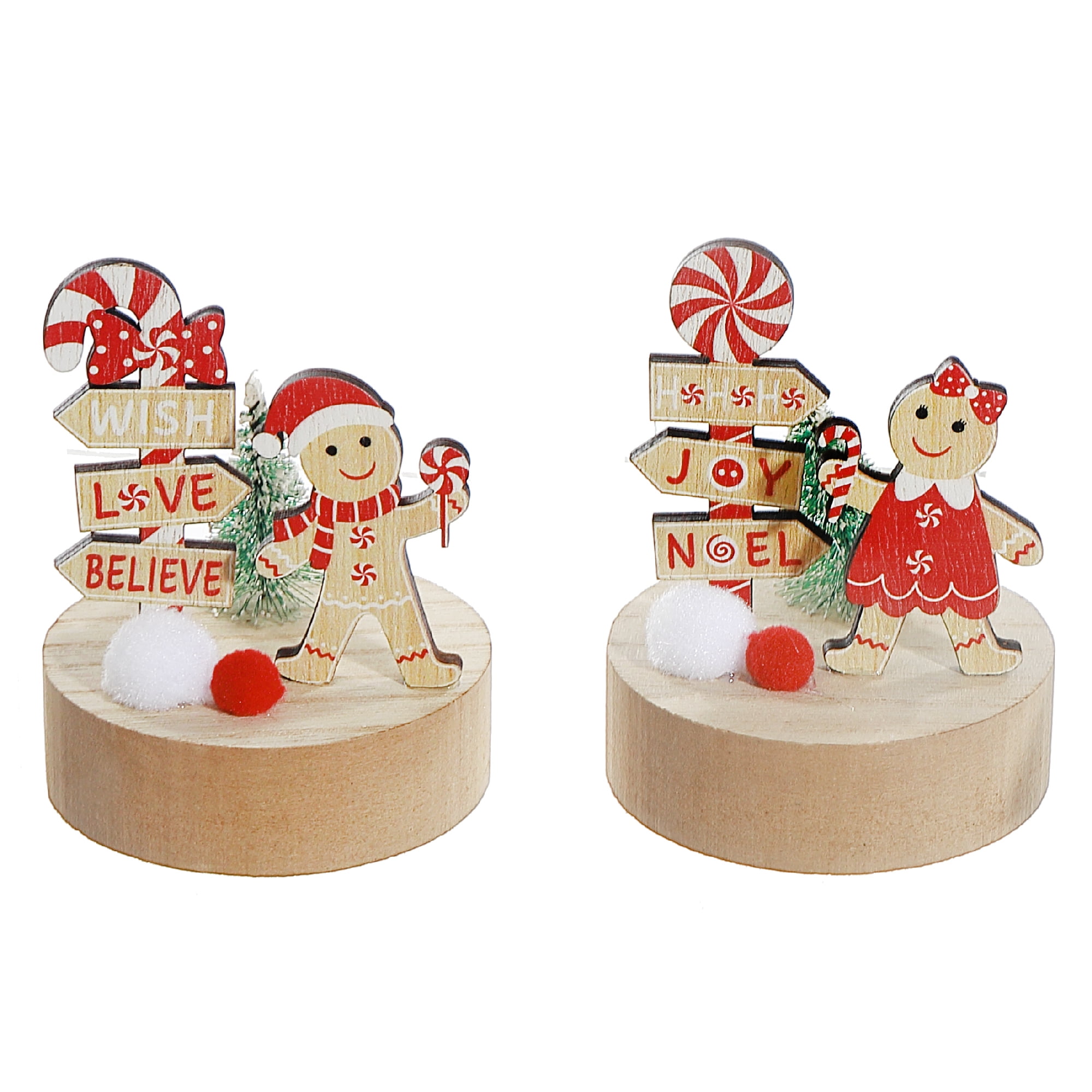 Click here for Ih Casadécor Gingerbread And Candycane On Wood Bas... prices