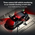 Three Lens Driving Recorder Front Inside Behind The Car WiFi, 1080p ...