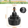 3/4 Inch Female Pipe Thread to 1/4 Inch Drip Irrigation Tubing Adapter ...