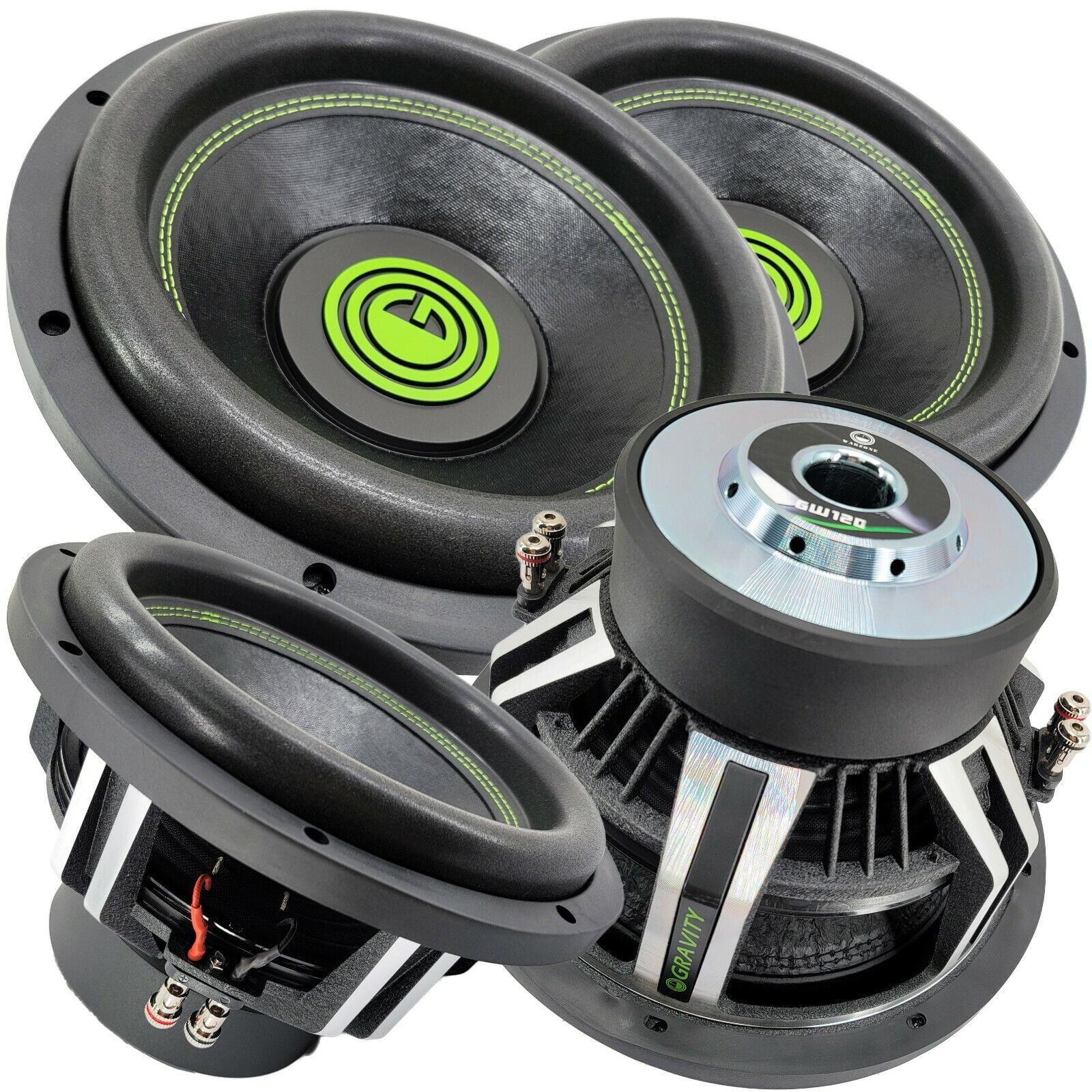 2 x Warzone 15 Inch 7000 Watt Car Audio Subwoofer w/ 2 Ohm DVC Power (2 ...