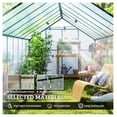 16x8ft Greenhouse Aluminum Walk-in Garden Kit - Polycarbonate Panels ...