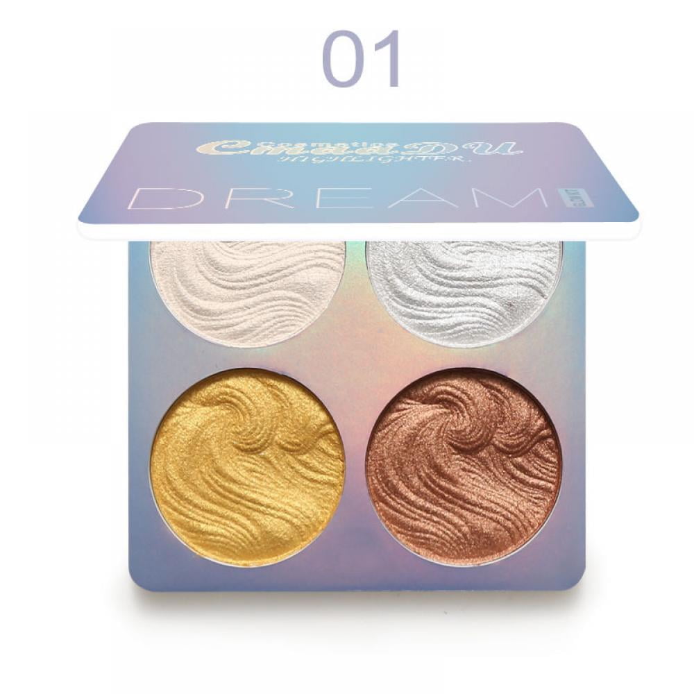 JANDEL Baked Highlighter Powder Palette Waterproof Long-Lasting Shiny ...