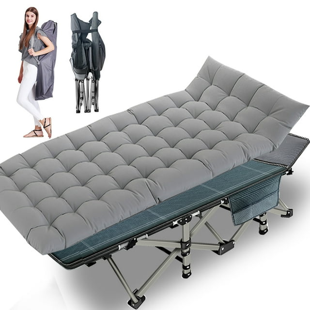 Lilypelle 75 Cots For Camping Traveling Fold Cot For Adults Portable