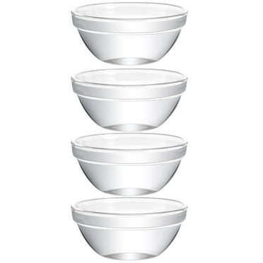 WHAMVOX Pudding Bowls Cups Small Clear Glass Bowls for Home Dessert ...