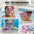 Goggles Kids - Clip-On Swim Goggles,Soft Silicone Leak Proof Adjustable ...