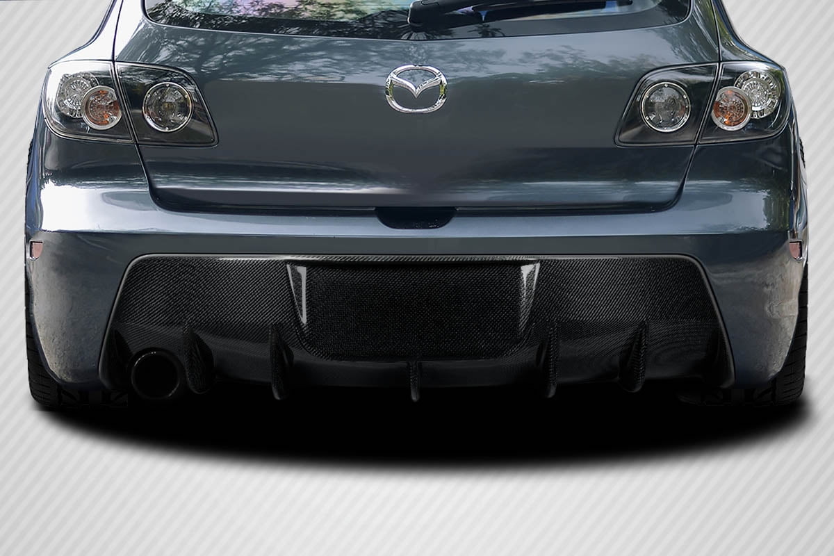 2004-2009 Mazda Mazdaspeed 3 Carbon Creations Corkscrew Rear Diffuser ...