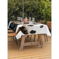 60x102 Inch Outdoor Tablecloth with Umbrella Hole Zipper Rectangle ...