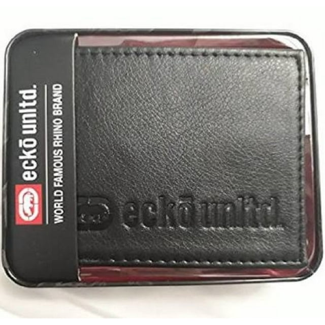 Ecko Unltd. World Famous Rhino Adult Men Genuine Leather Black Wallets ...