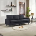 FFZ 3-Seater Modular Sofa with Storage Ottoman, Dark gray - Walmart.com