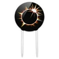 Acrylic Total Solar Eclipse Painted Cake Topper Party Decoration for ...