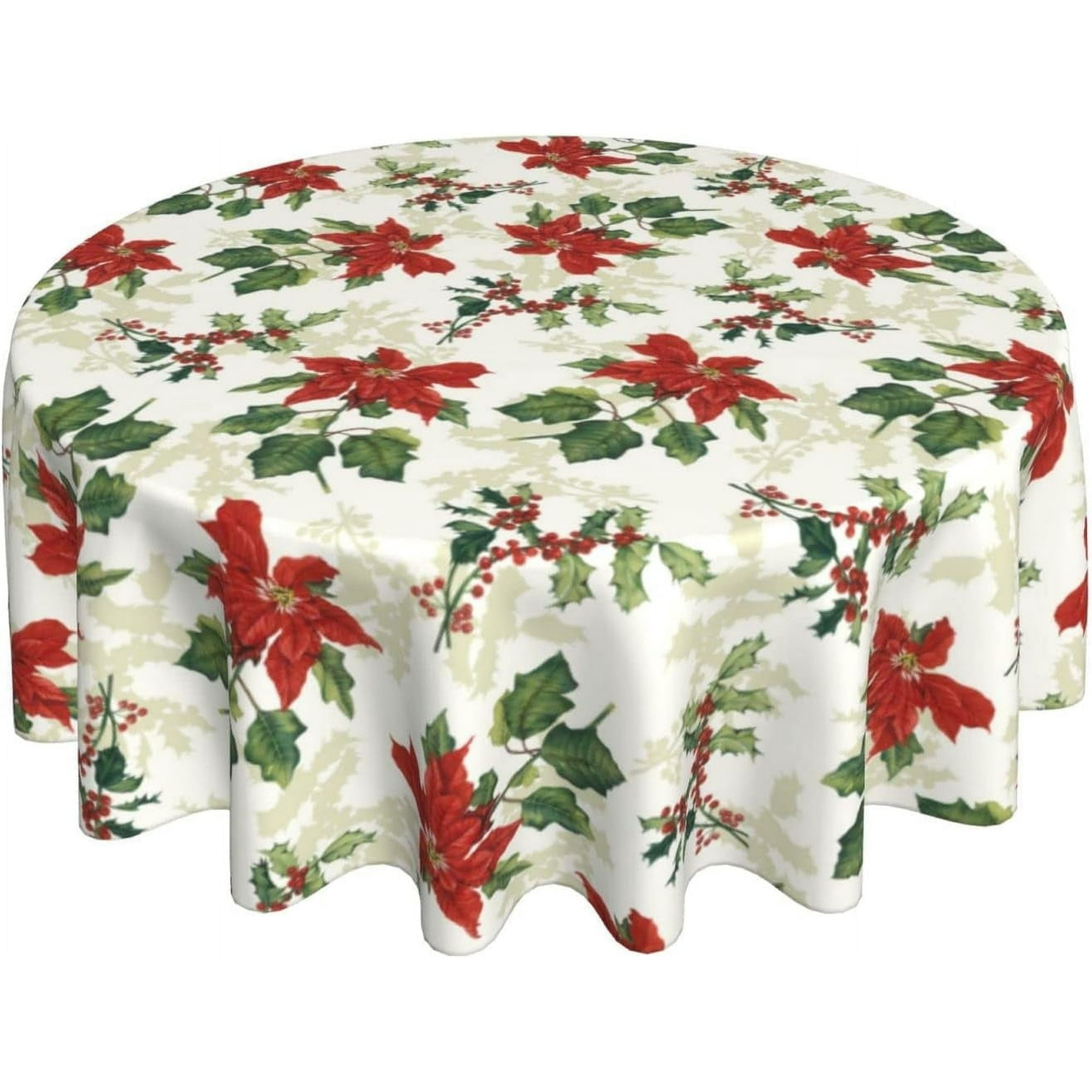 Click here for Yxmtout Christmas Round Tablecloth 60 Inch Winter... prices