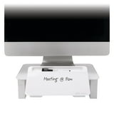 Quartet Glass Desktop Monitor Riser with Dry-Erase Board Adjustable ...