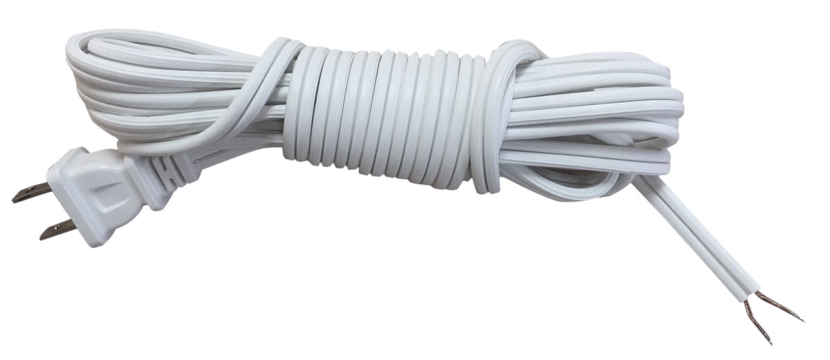 Royal Designs, Inc. Lamp Cord with Molded Plug, Stripped Ends Ready for ...