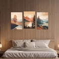 Boho Canvas Wall Art 3 Piece Minimalist Bohemia Picture Sunrise ...