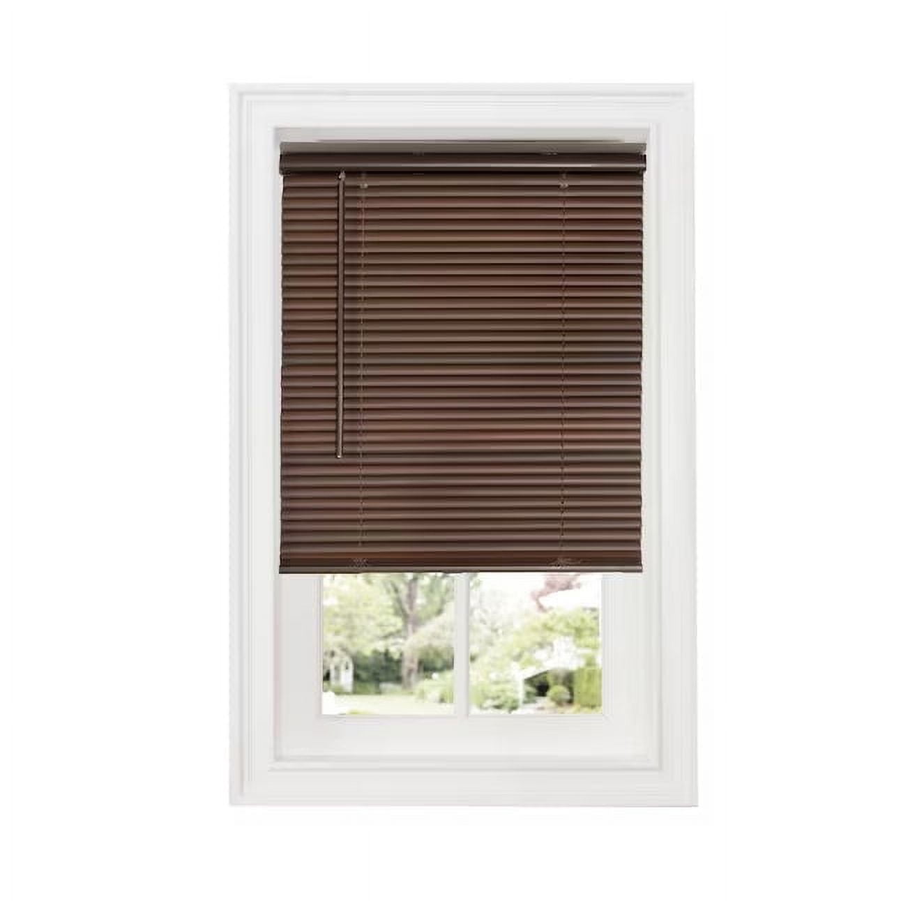 Cordless Vinyl Window Blinds, Horizontal Mini Slats for Privacy and ...