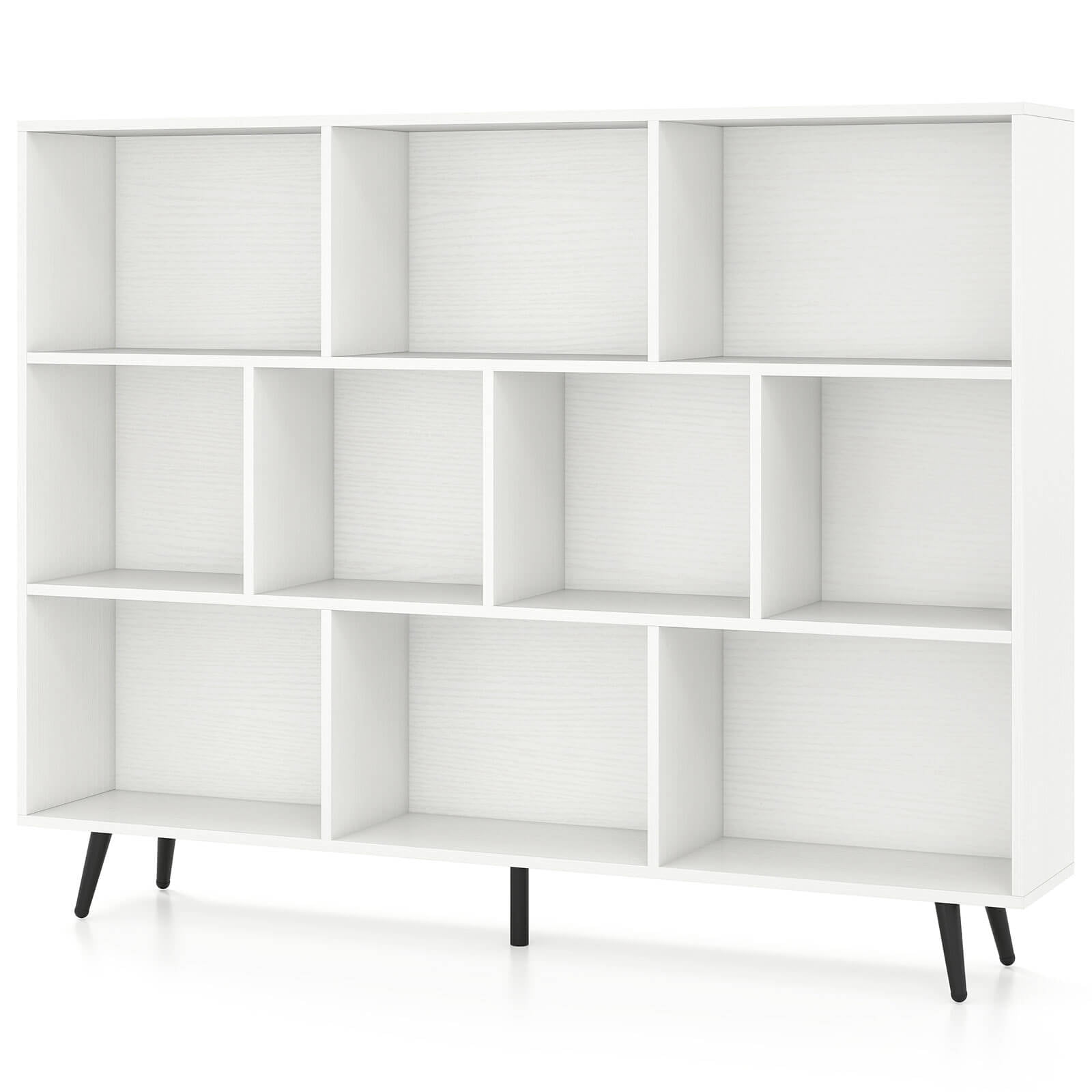 Click here for Costway 10 Cube 55 Bookcase With 5 Metal Legs 2 An... prices
