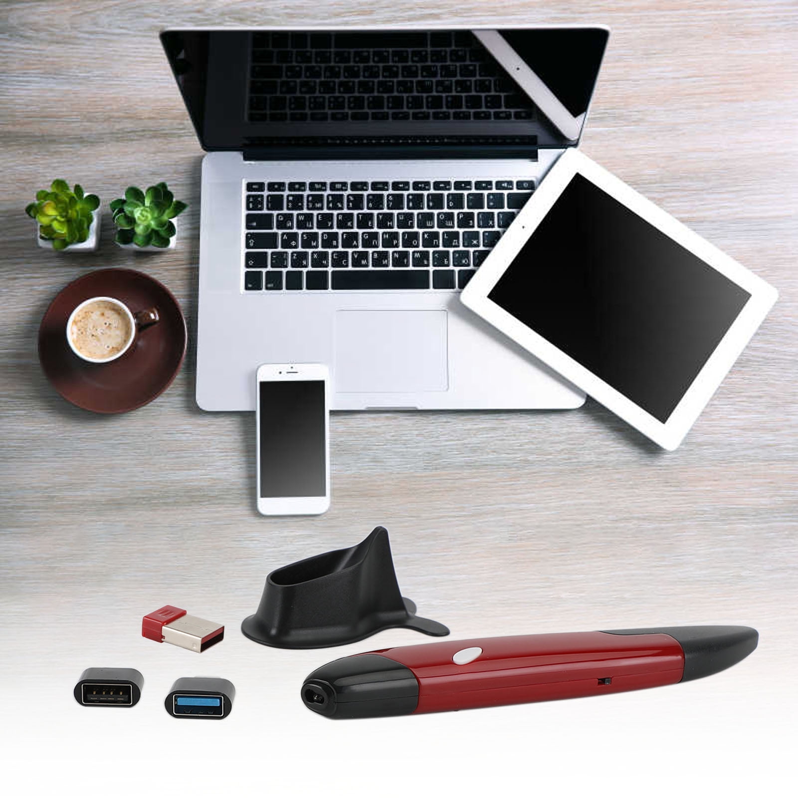 2.4G USB Portable Handheld Optical Trackball Pen Wireless Mouse ...