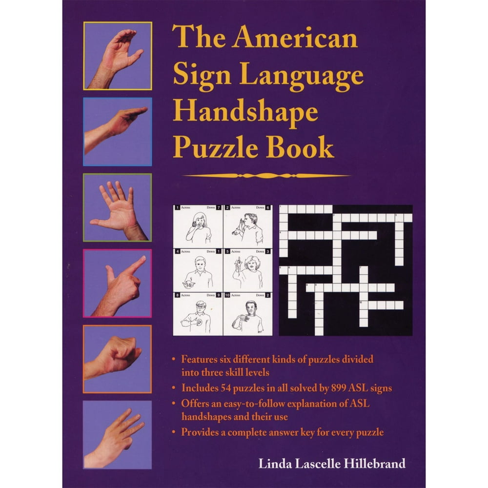The American Sign Language Handshape Puzzle Book - Walmart.com ...