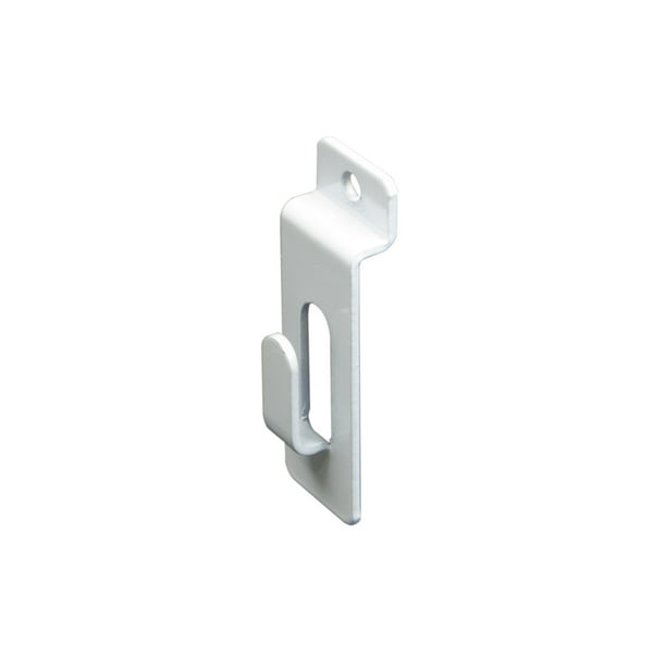 Deluxe Heavy Duty Slatwall Notch Hook, White, Box of 96 - Walmart.com